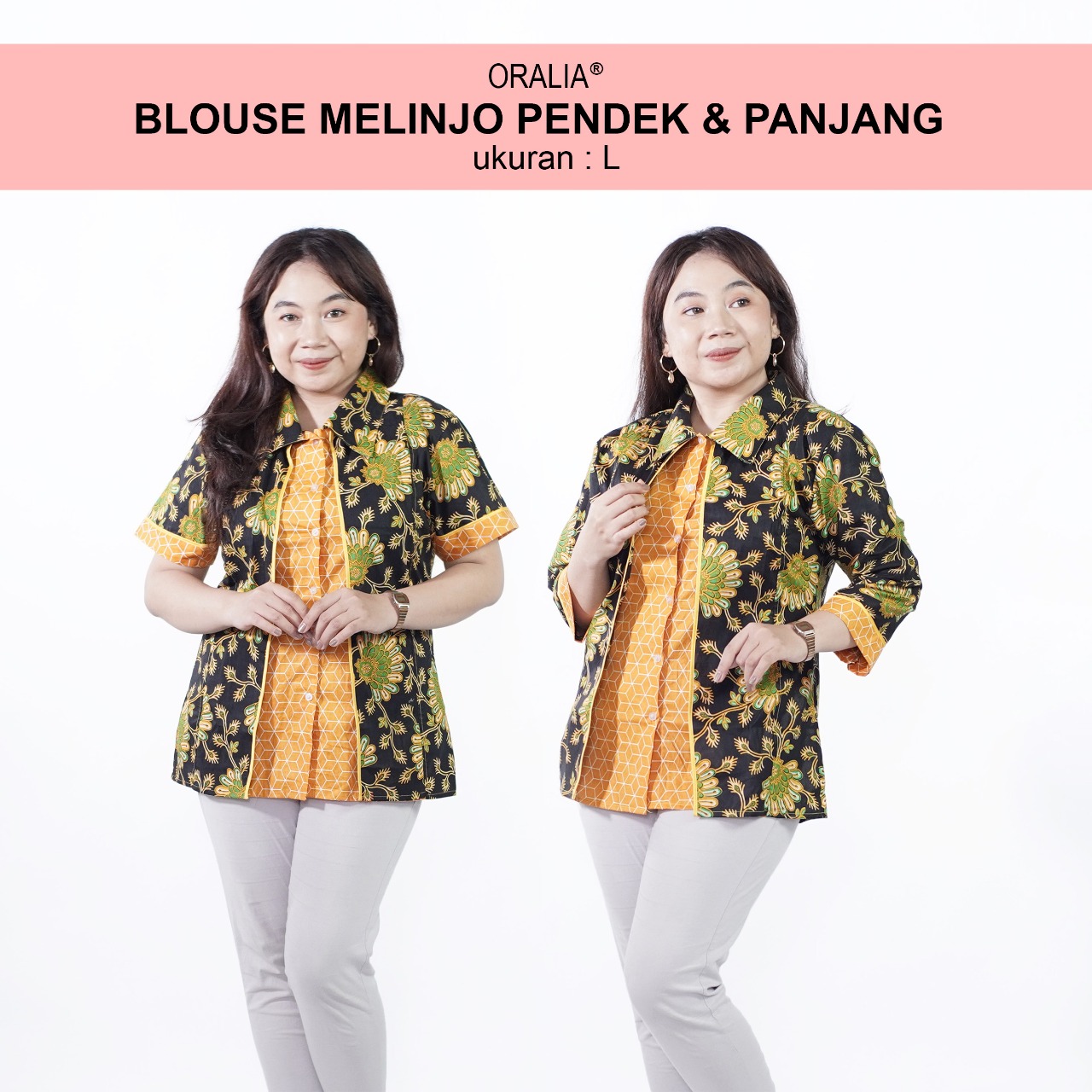 Blouse Big Size Ld 140 Wanita Atasan Batik Jumbo S M L Xl 2l 3l 4l 5l