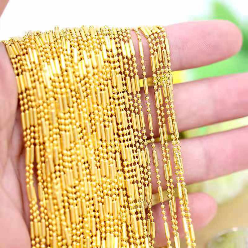 Rantai Biji Lada Padi Uk 1.2-1.5mm, Harga/1meter | Lazada Indonesia