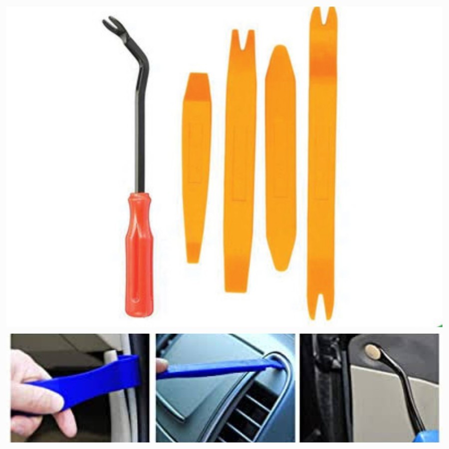 Kit 5in1 Alat Congkel Pembuka Panel Dashboard Plastik Mobil Bodi ...