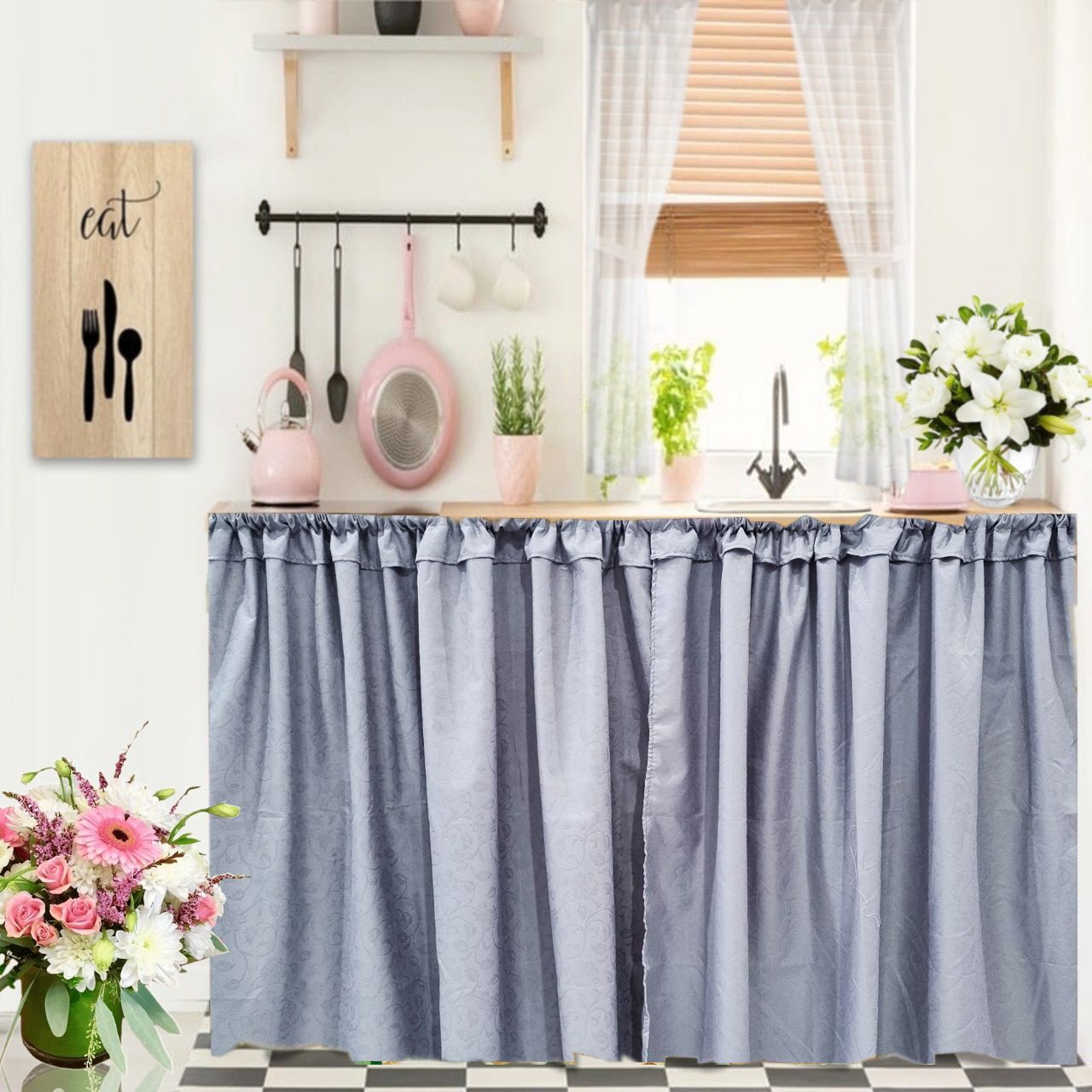 Gorden Kolong Dapur - Hordeng Westafel - Gordeng Meja Dapur Murah ...