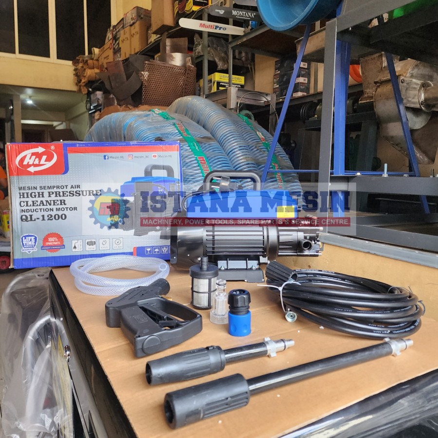 PRESSURE WASHER MESIN CUCI MOBIL MOTOR LANTAI HL QL 1200 JET CLEANER ...