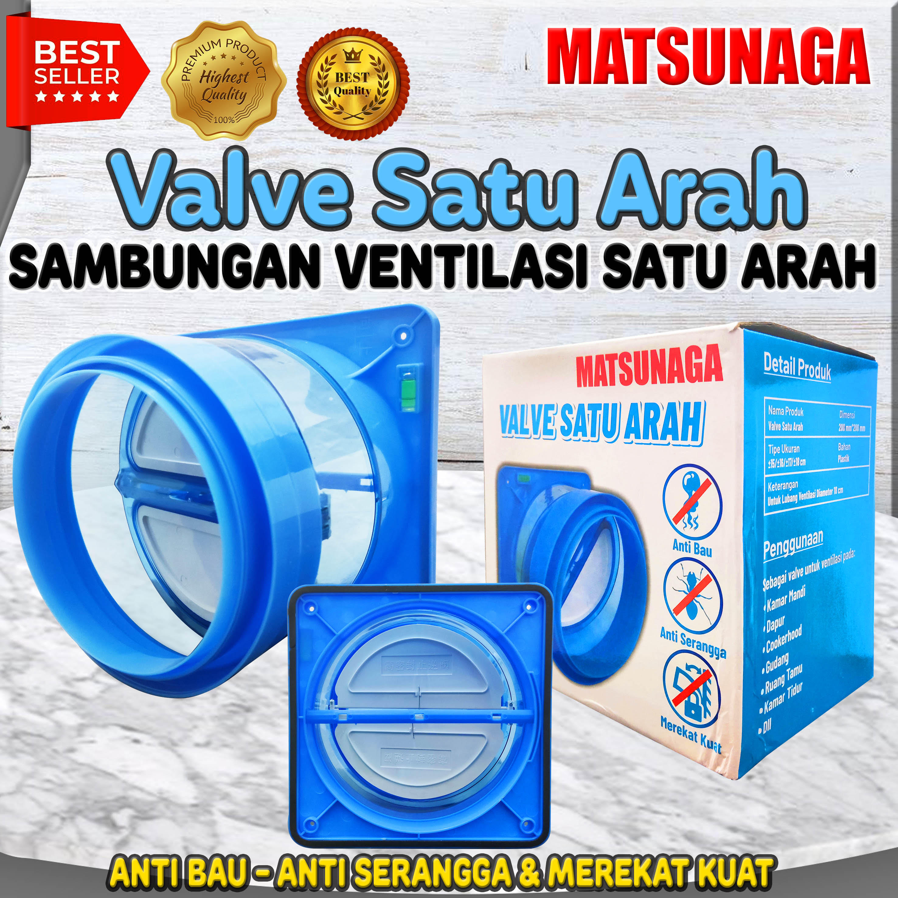 MATSUNAGA 6 INCH INLINE DUCT CHECK VALVE | Lazada Indonesia