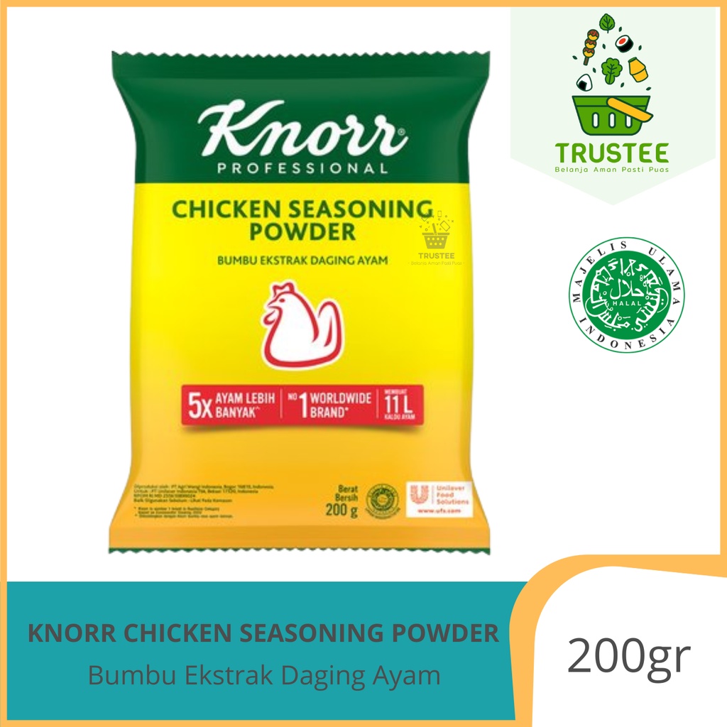 Knorr Chicken Seasoning Powder 200 gr - Bumbu Bubuk Kaldu Ayam Halal ...