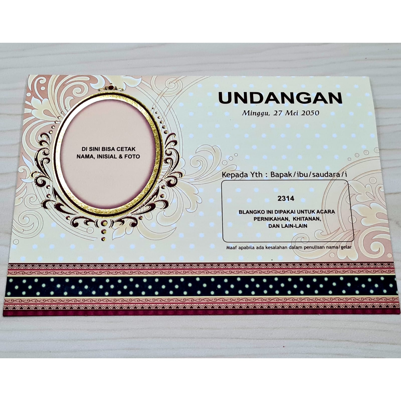 Undangan Blangko ERBA 2314 | Lazada Indonesia