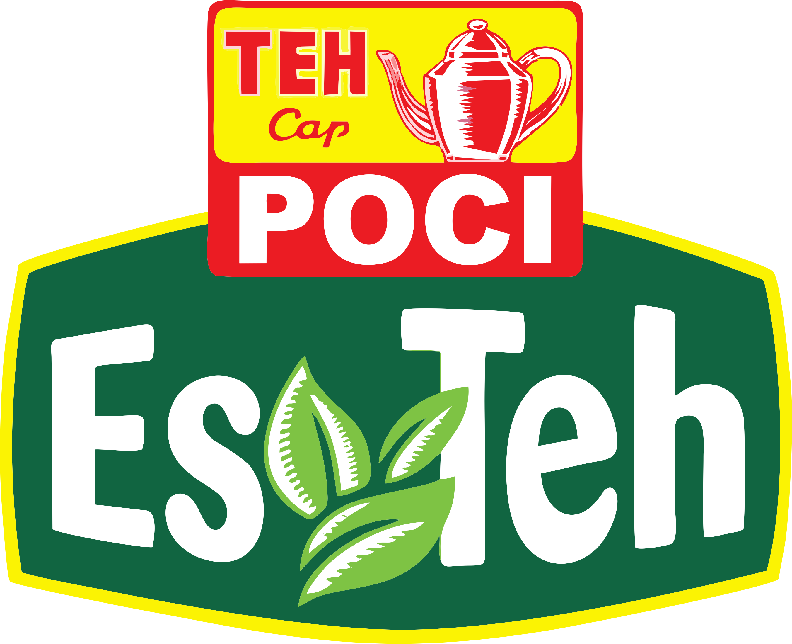 Sticker ES Teh POCI/ Sticker label kemasan ES TEH POCI | Lazada Indonesia
