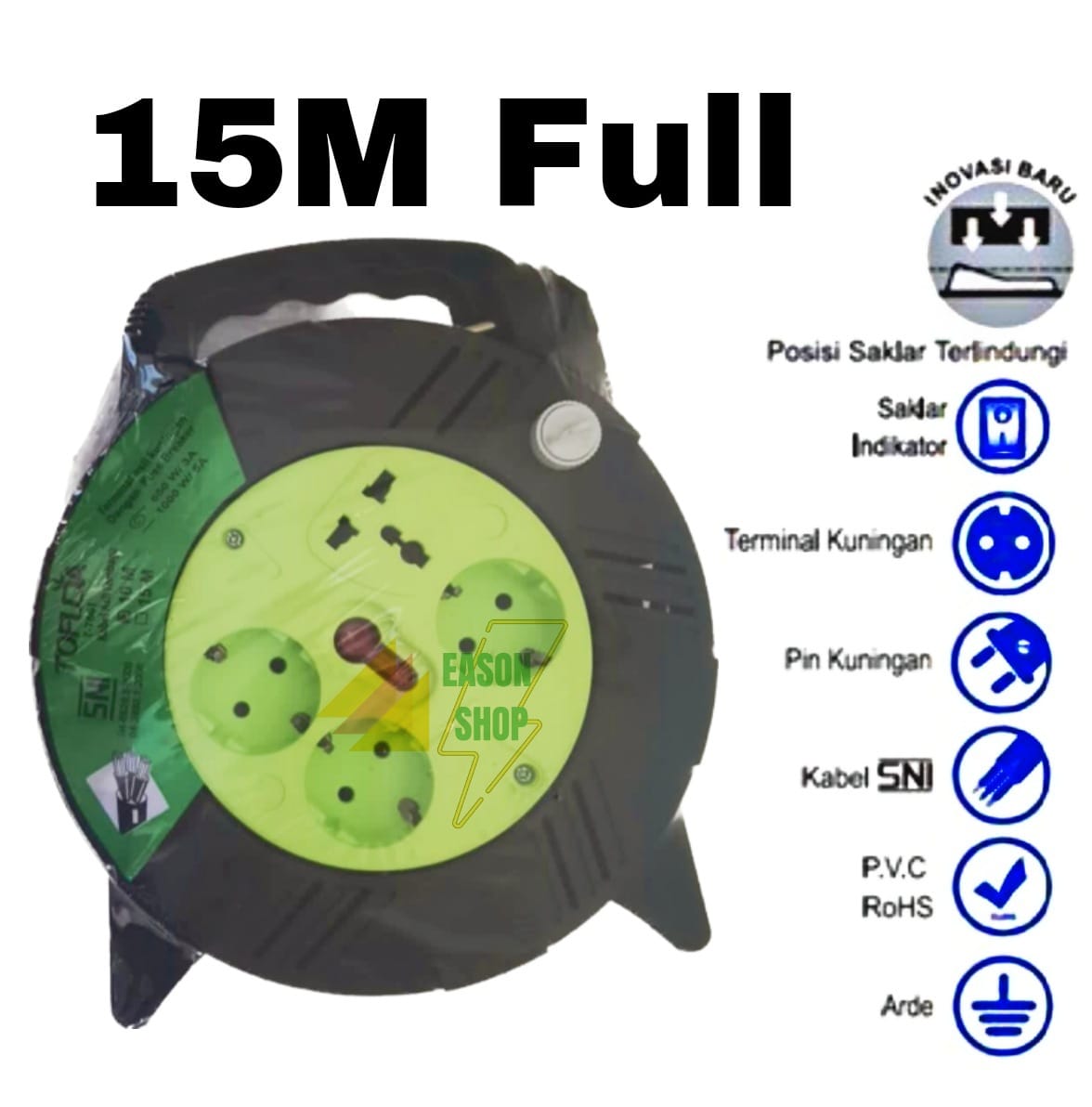 stop kontak/roll kabel /sambungan colokan listrik/terminal colokan ...