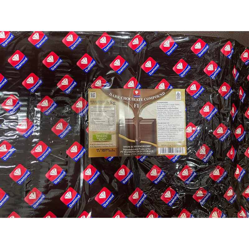 Diamond F1 Dark Chocolate Compound 5kg / Diamond Coklat Batang 5kg ...