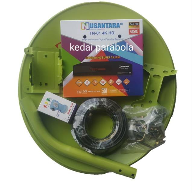 Paket Parabola mini 45 cm + Receiver parabola nusantara hd tranvision ...