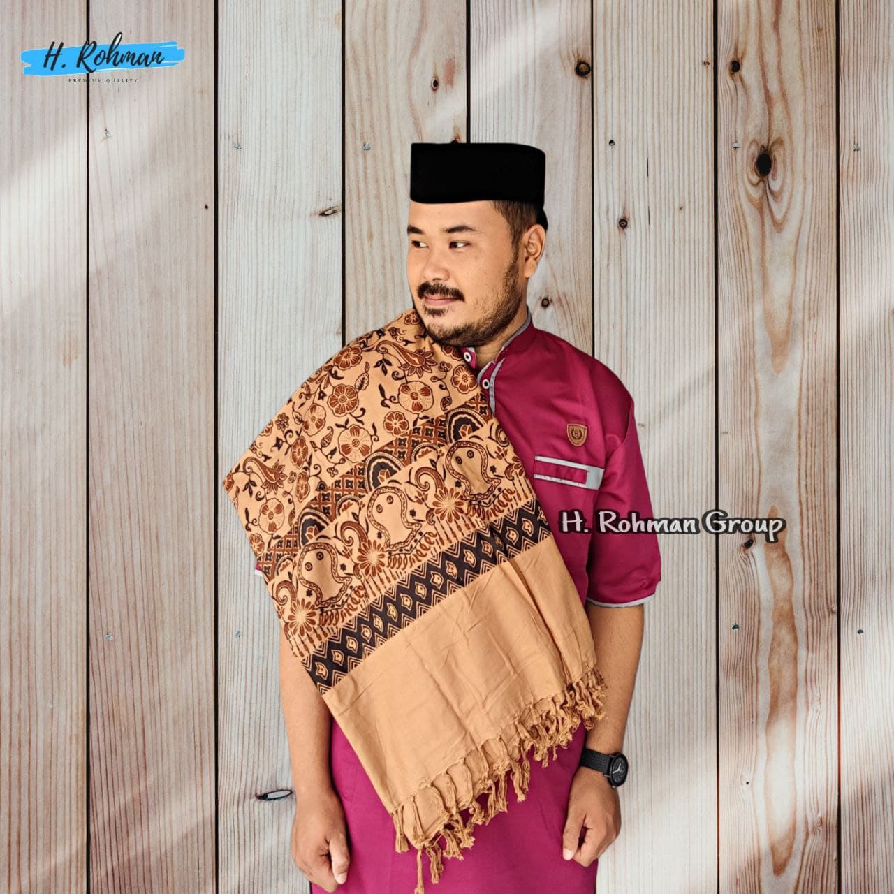 Sorban Panjang 2 Meter Rida Solo Motif Batik Kashmiri Surban Kasmir ...