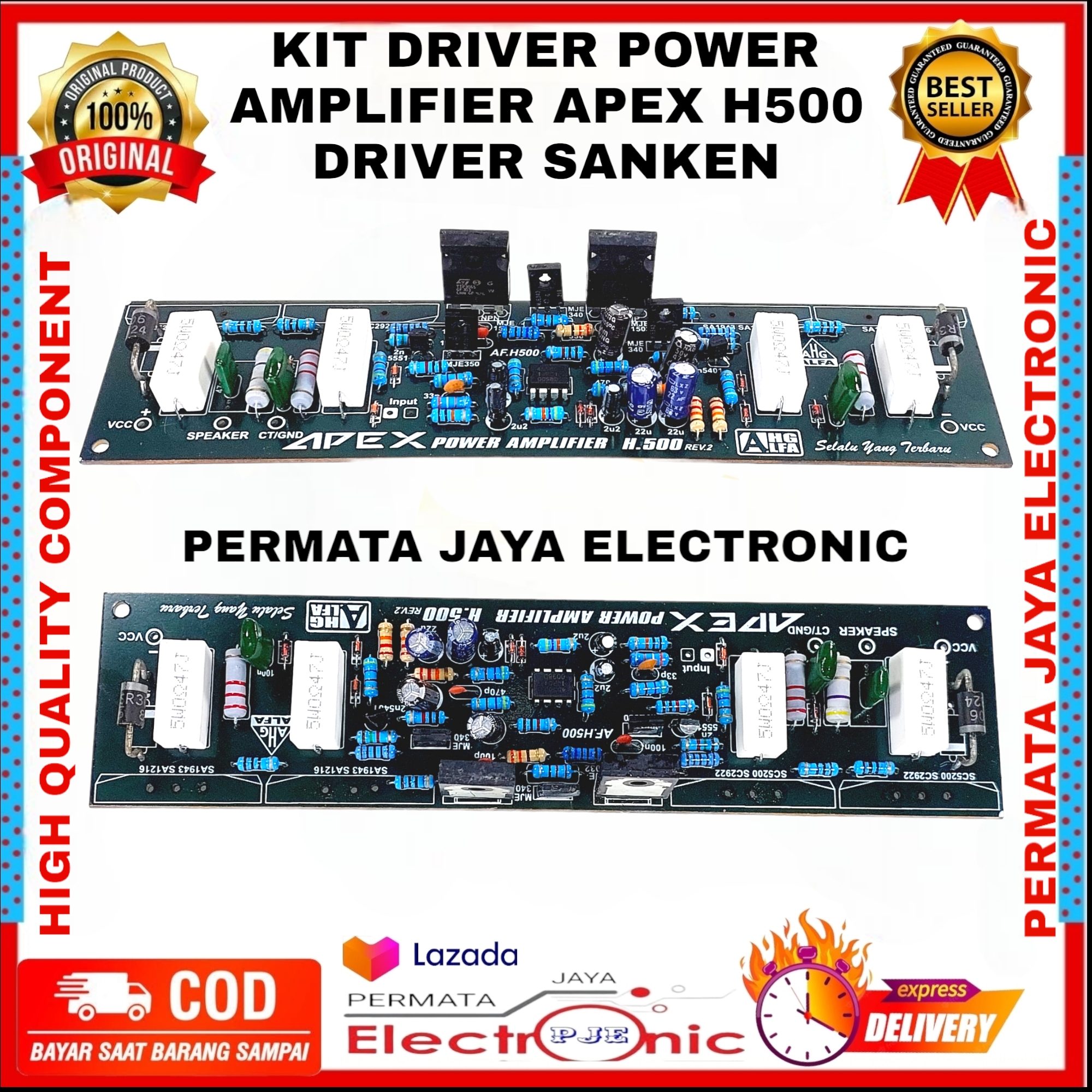 KIT DRIVER POWER AMPLIFIER APEX H500 B500 DRIVER SANKEN | Lazada Indonesia