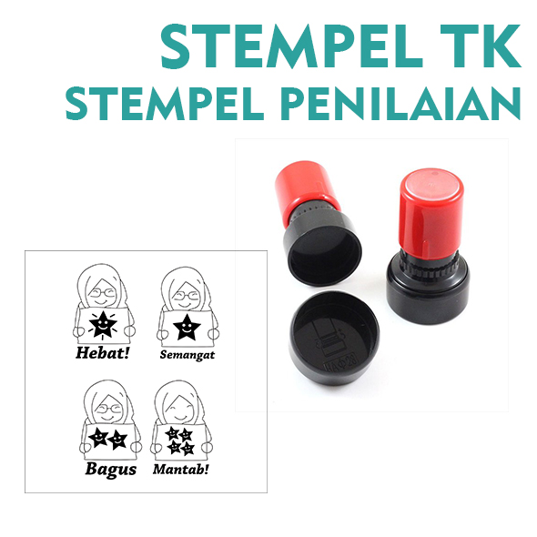 STEMPEL NILAI PAUD, TK/ REWARD/ STEMPEL MURAH Diameter 25 | Lazada ...