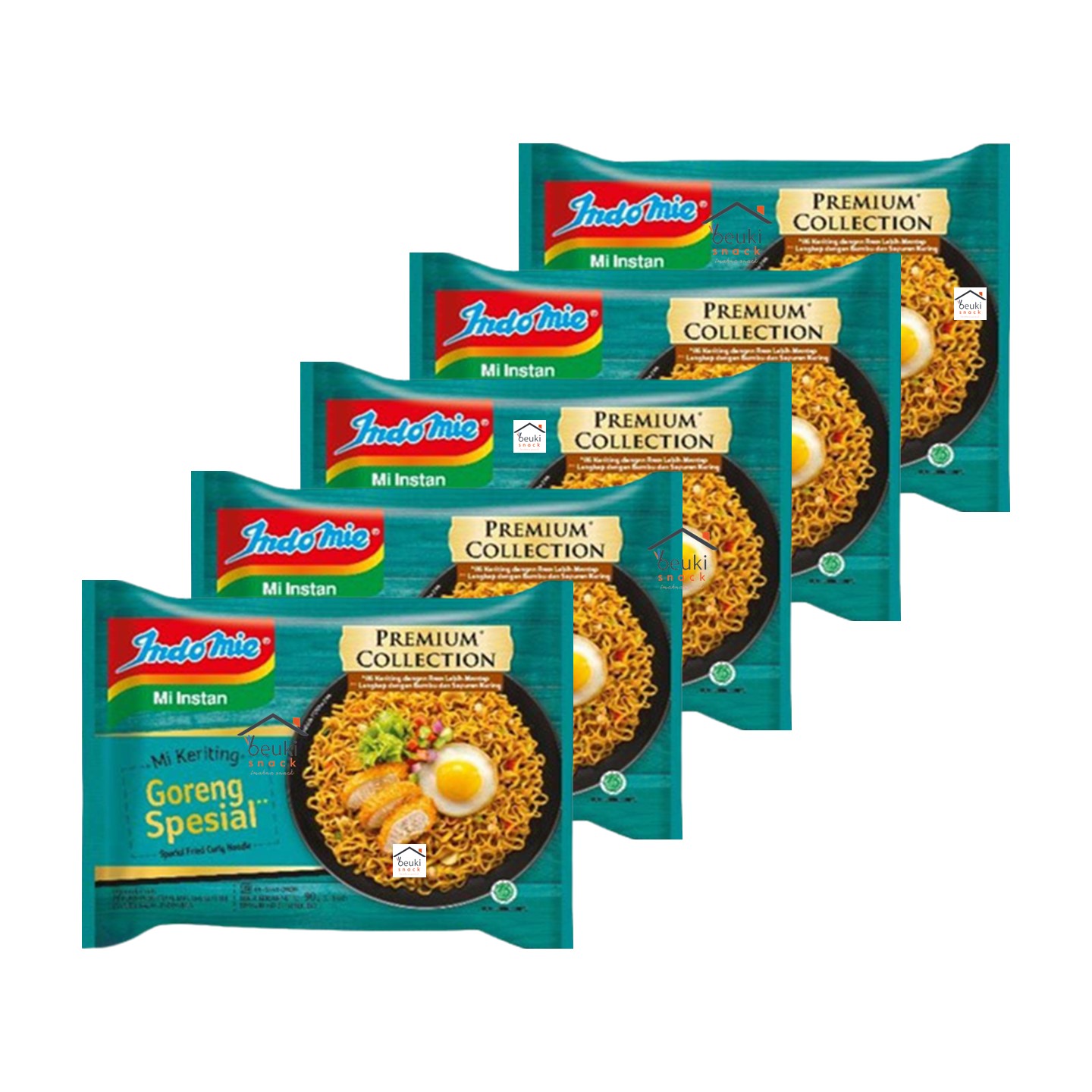 5PCS Indomie Premium Mie Keriting Goreng Spesial | Lazada Indonesia