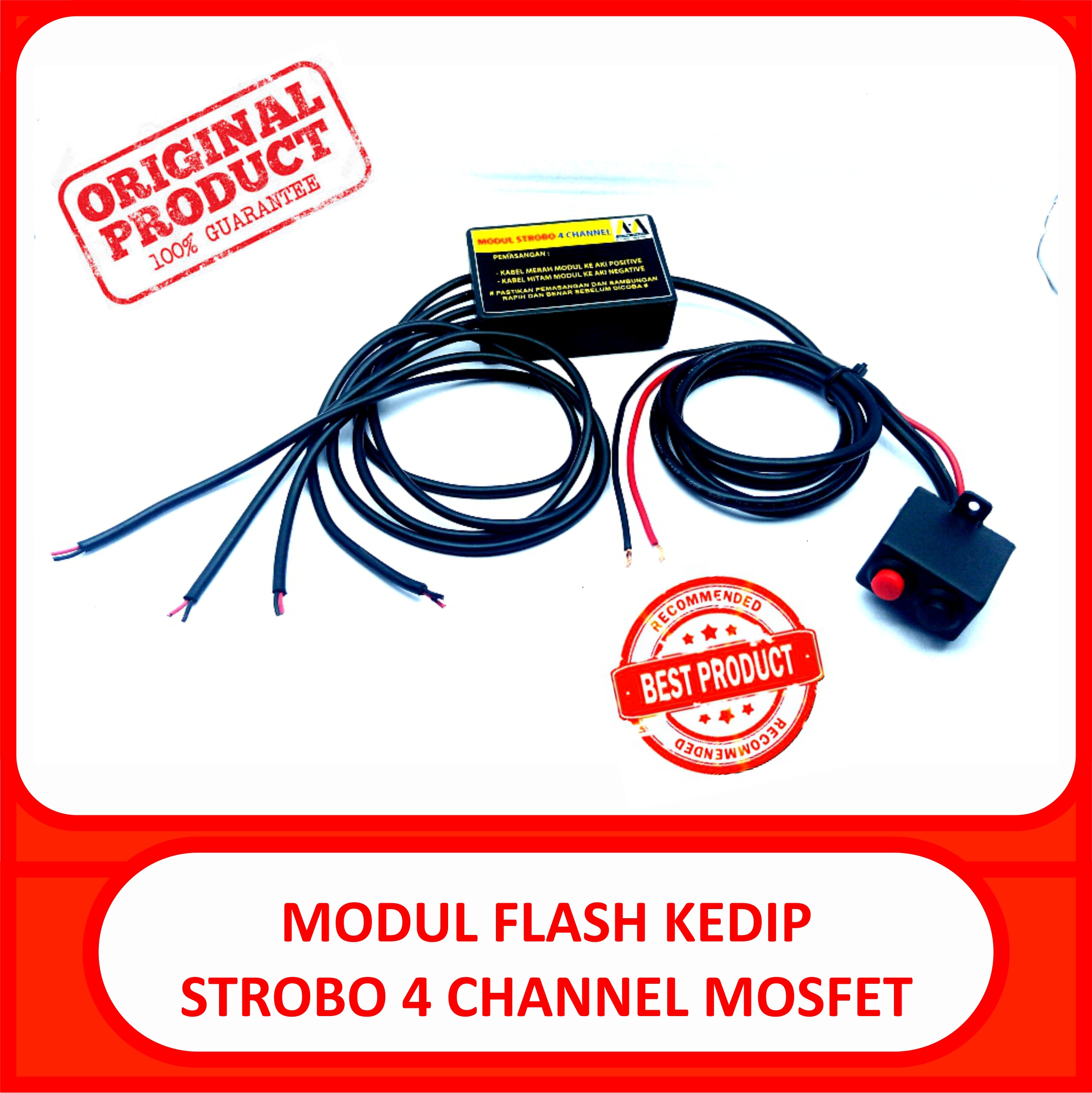 modul strobo flash 4 channel 12 mode nyala mosfet | Lazada Indonesia