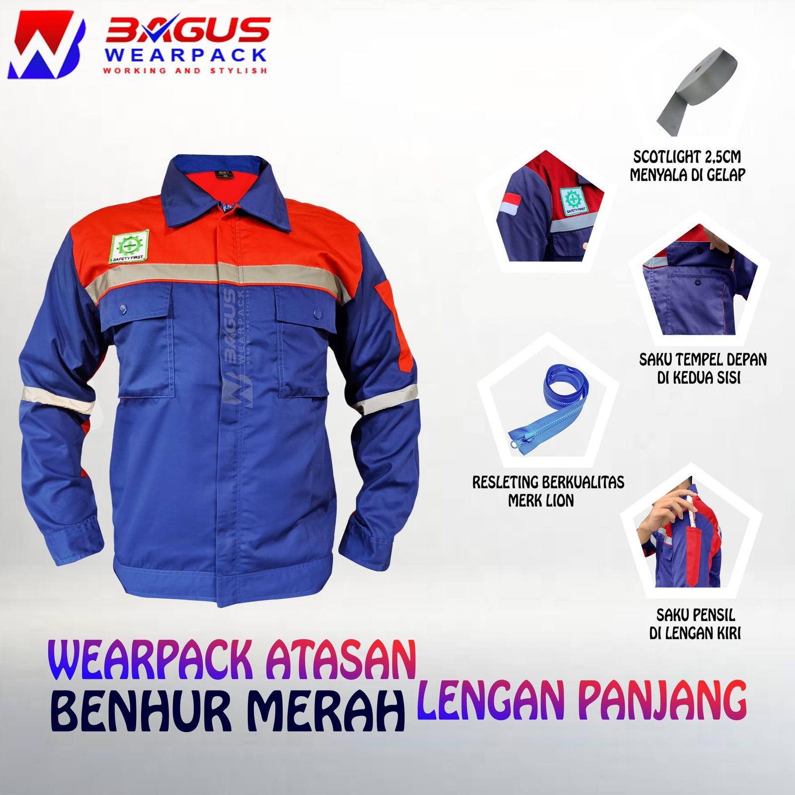 WEARPACK SAFETY / KEMEJA SAFETY / BAJU SAFETY LENGAN PANJANG / BAJU ... WEARPACK SAFETY / KEMEJA SAFETY / BAJU SAFETY LENGAN PANJANG / BAJU ...