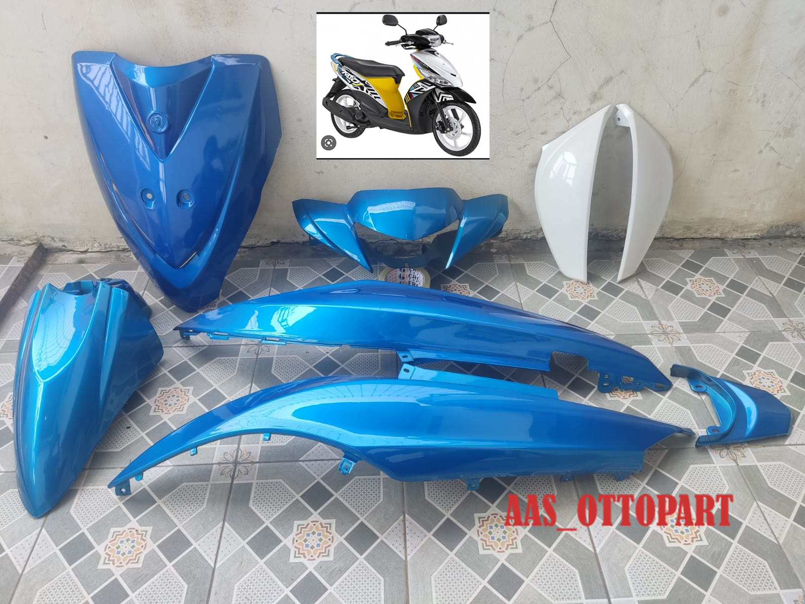 Paket Full Body Halus Mio J Warna Biru Termurah | Lazada Indonesia