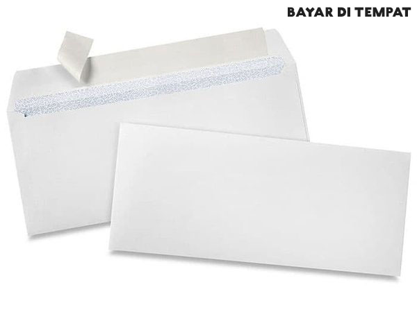 Amplop Putih Surat Panjang Airmail Envelop Paper no.90 1 Pack isi 100 ...