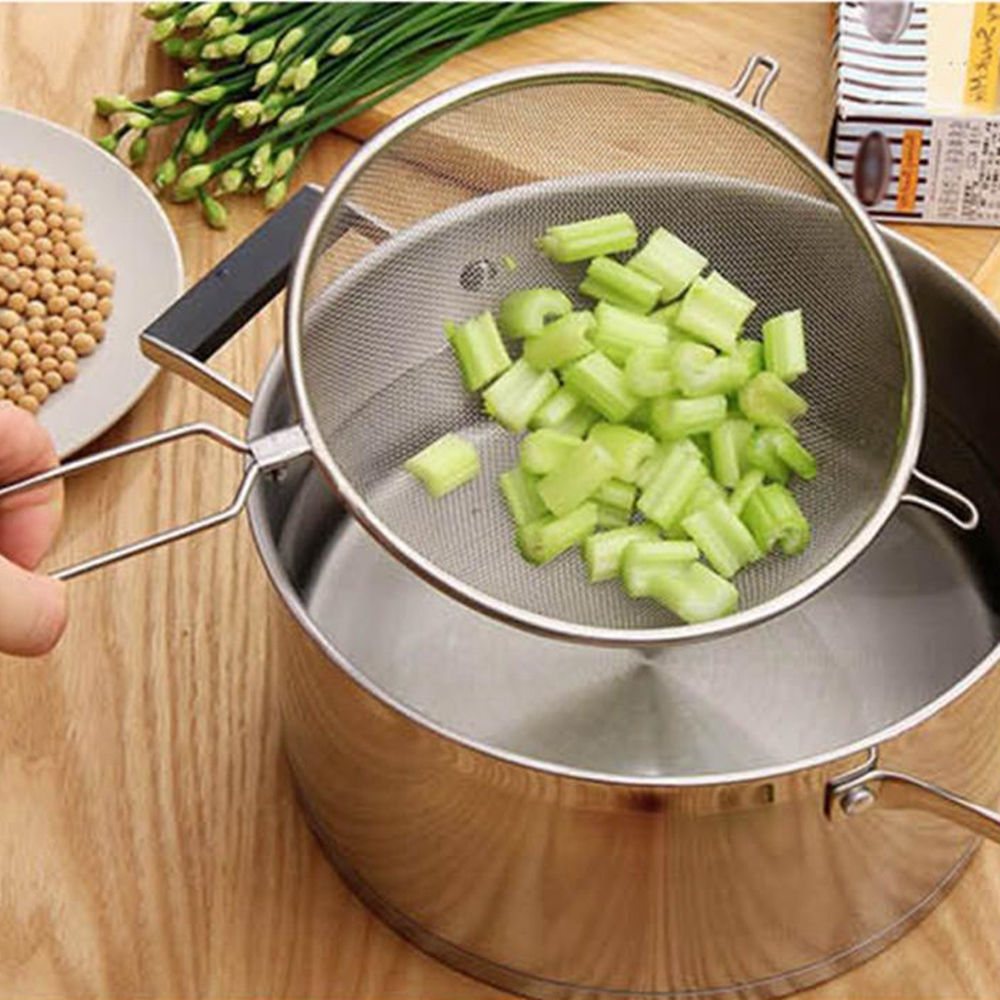 SHUBA 6/8/10/12นิ้วตาราง Sieving Flitering Draining ตะแกรงในครัว ...