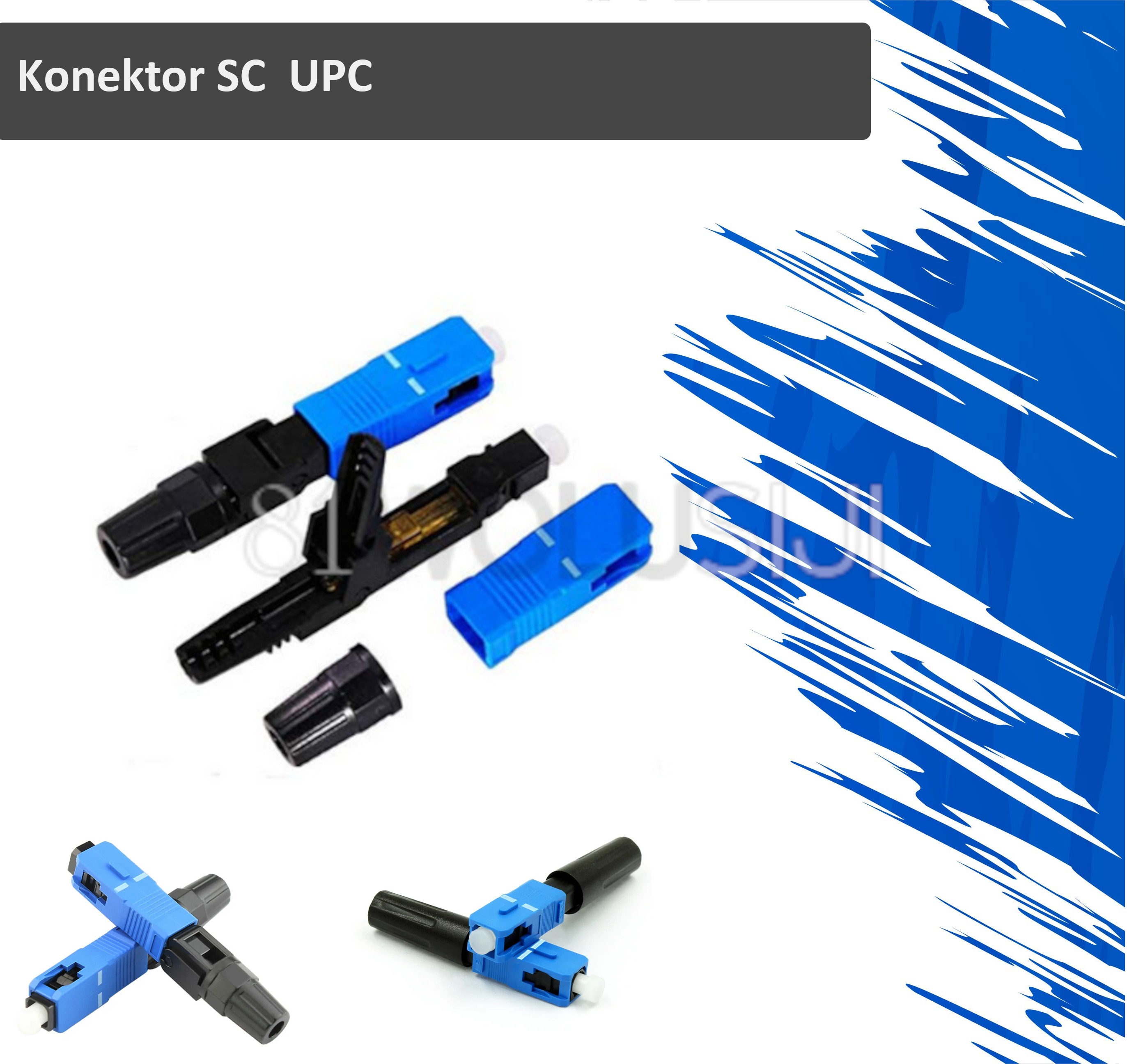 Fast Connector/Konektor FTTH SC UPC Fiber Optik | Lazada Indonesia