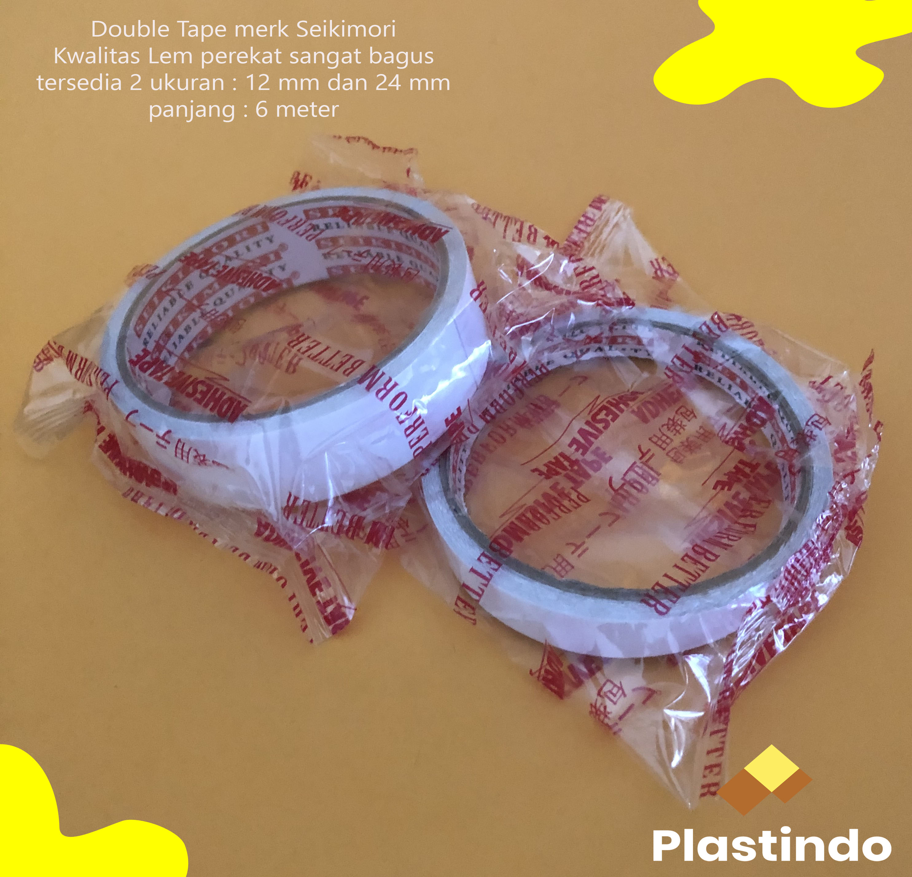 Double Tape Seikimori - Isolasi bolak balik - Isolasi Double Tape ...