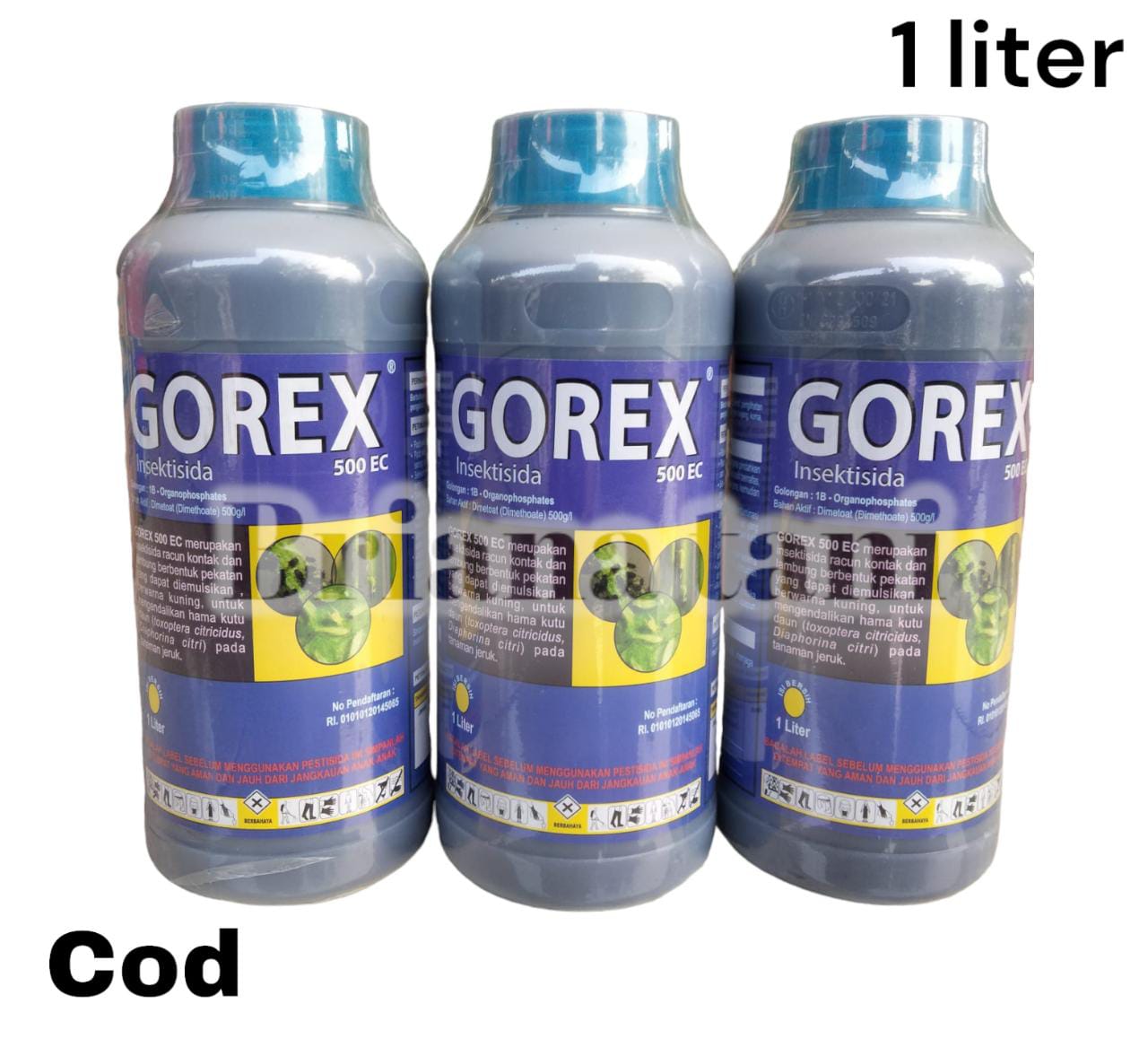 Insektisida Gorex 1 liter bahan akif Kanon Dimetoat 500 ec pembasmi ...