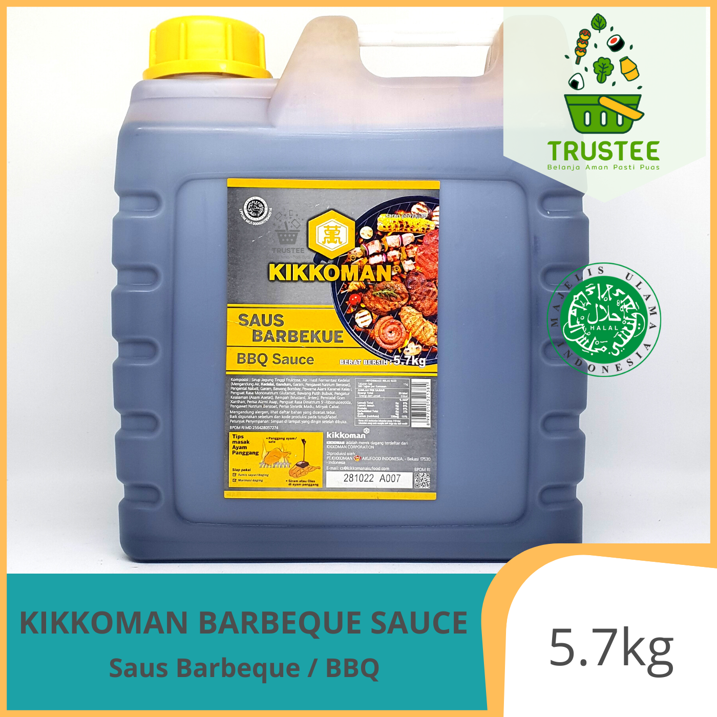 Kikkoman Barbeque BBQ Halal 5L / 5.7kg | Lazada Indonesia
