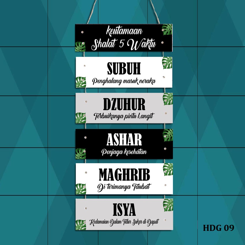 Flashpixel Hiasan Dinding Gantung keutamaan sholat 5 waktu HDG09 6 ... Flashpixel Hiasan Dinding Gantung keutamaan sholat 5 waktu HDG09 6 ...