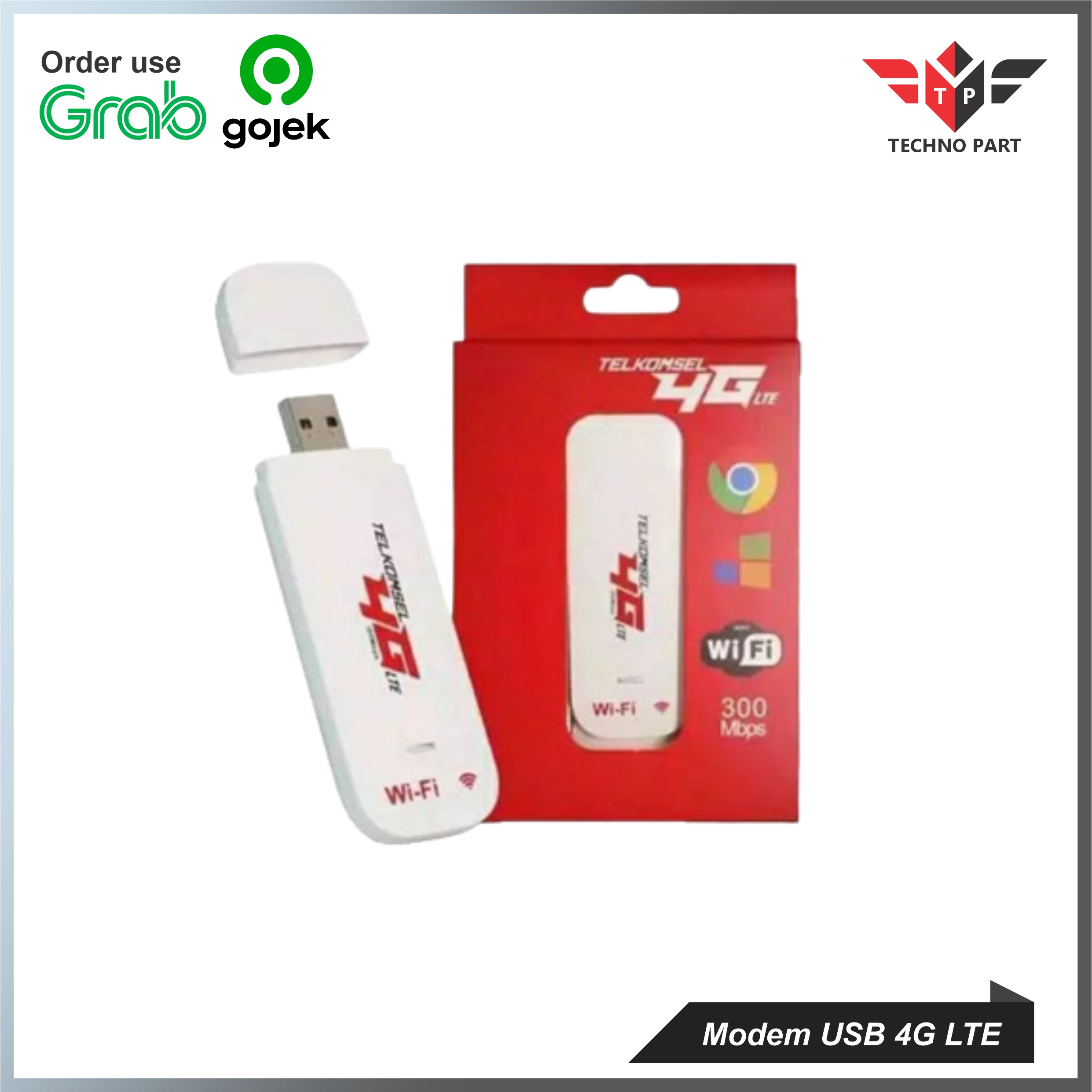 Modem 4G LTE Telkomsel 300 Mbps Unlock All GSM - Putih (Bisa Wifi ...