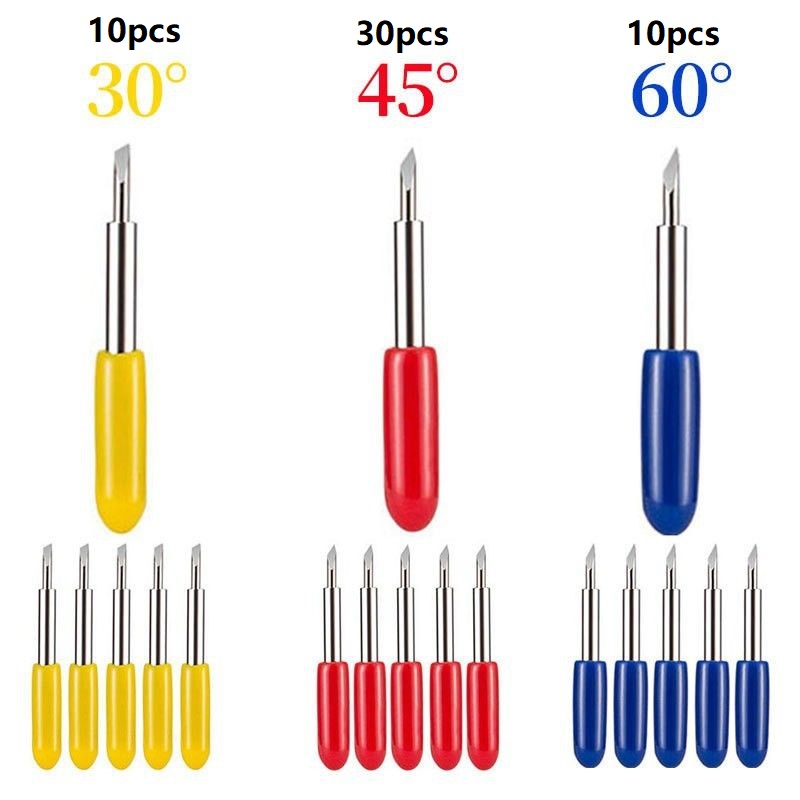 50pcs Mata Pisau Cutting Sticker Roland 30/45/60 Derajat Roland Blade ...