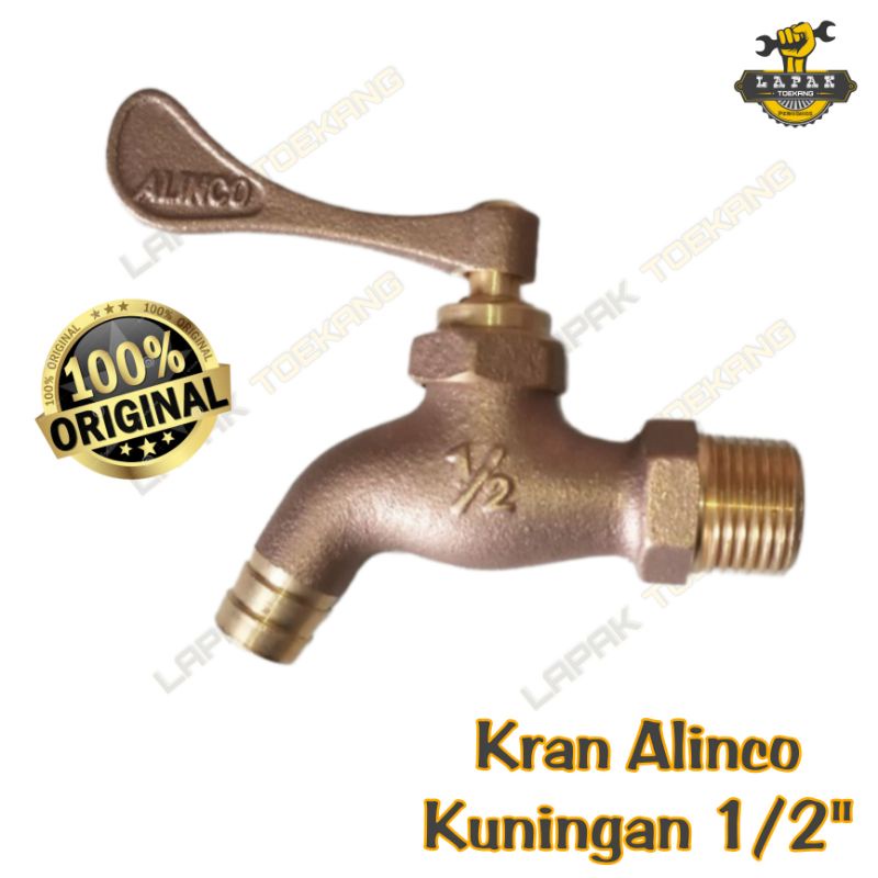 Kran Air Kuningan Alinco 1/2 Inch Kran Taman Kuningan Alinco ½ ...