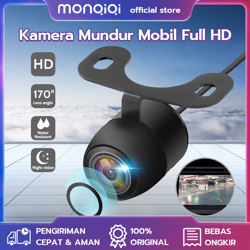 MONQIQI Kamera Mundur Mobil Full HD12V Ip67 Tahan Air 170 Derajat Sudut Lebar Hd Penglihatan ...