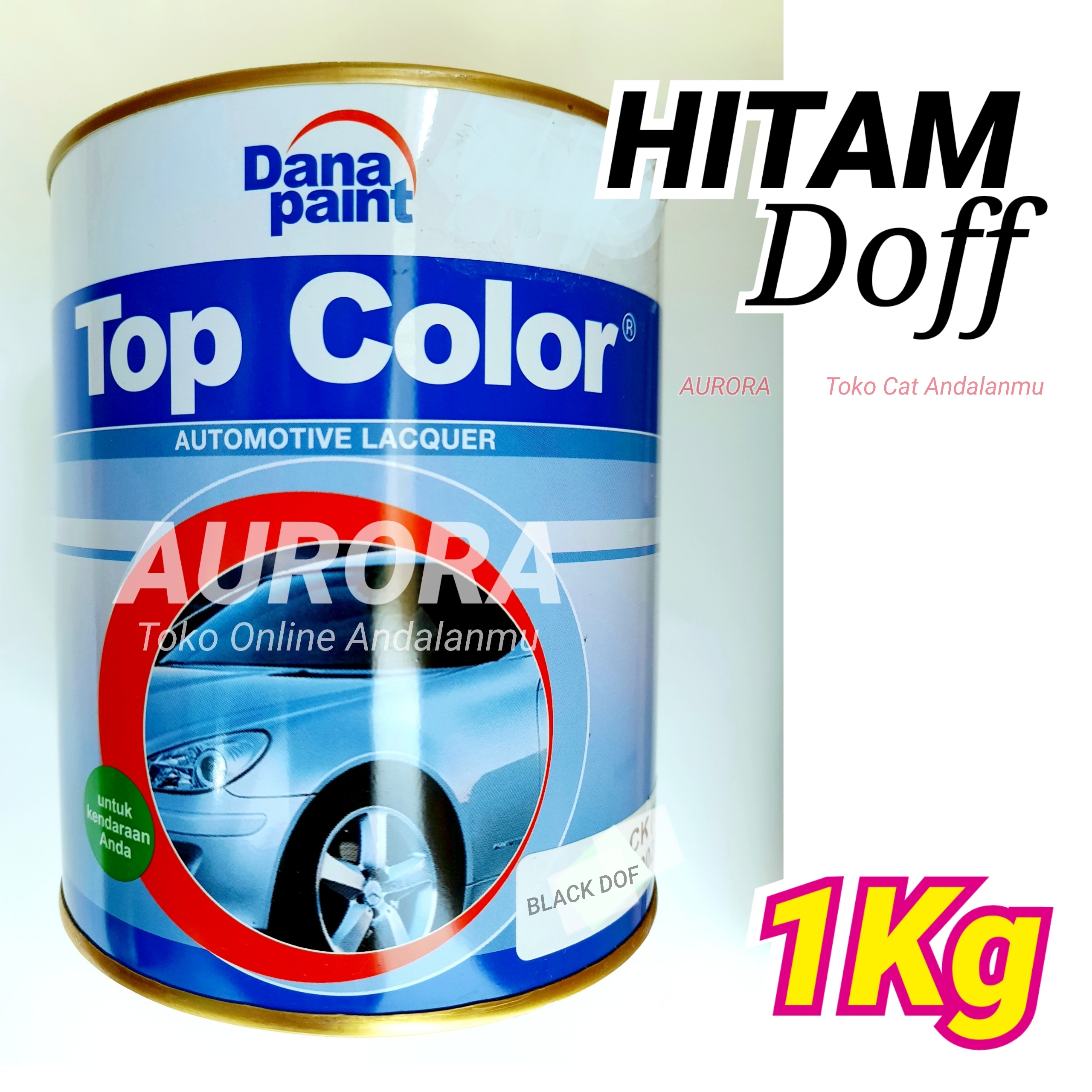 Cat Hitam Dop 1Kg Top Color Black Dof Doff Dov 1 Kilo 1Liter 1Kilo ...