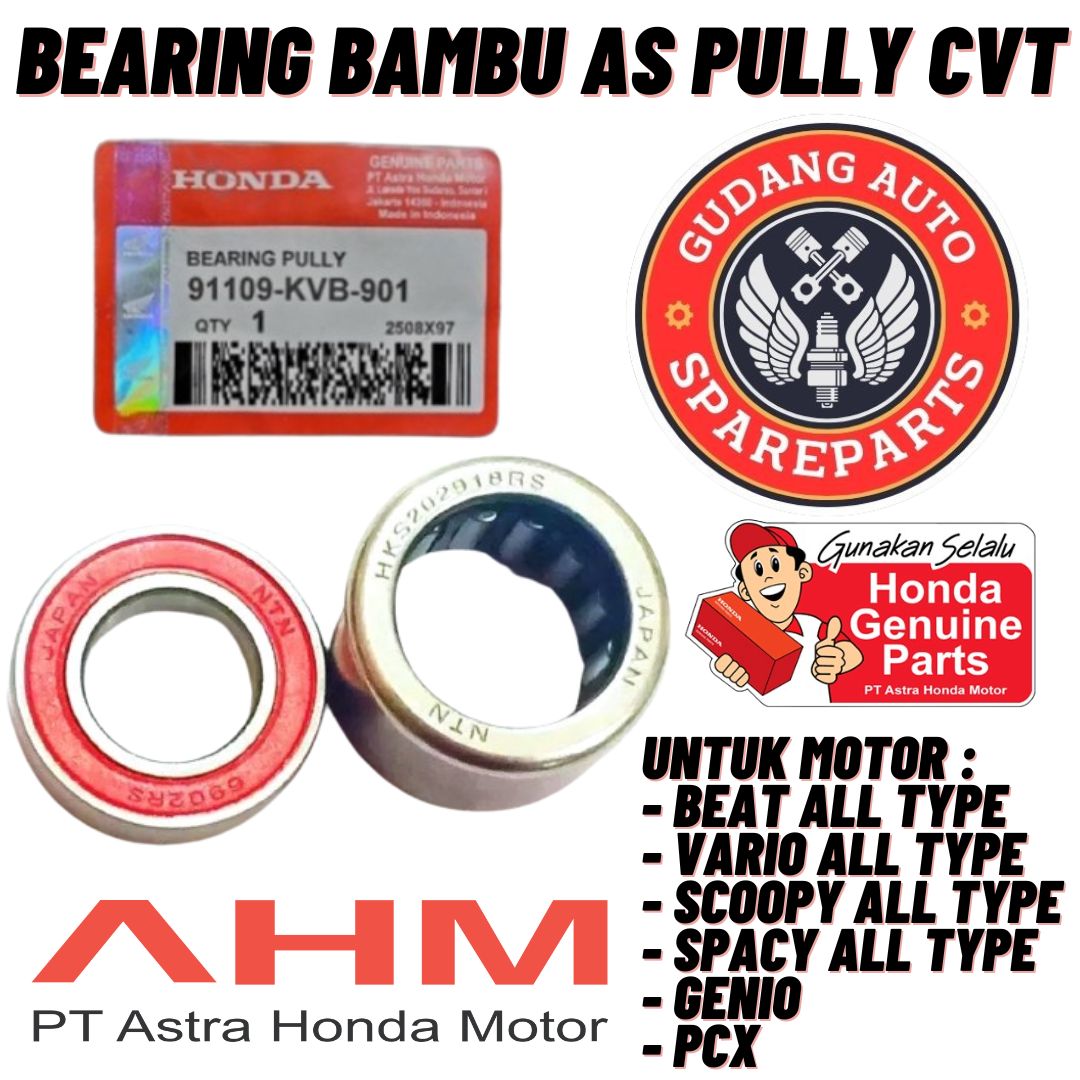 ORIGINAL AHM Bearing Laher Bambu As Puly Vario Bearing As Pully CVT ...