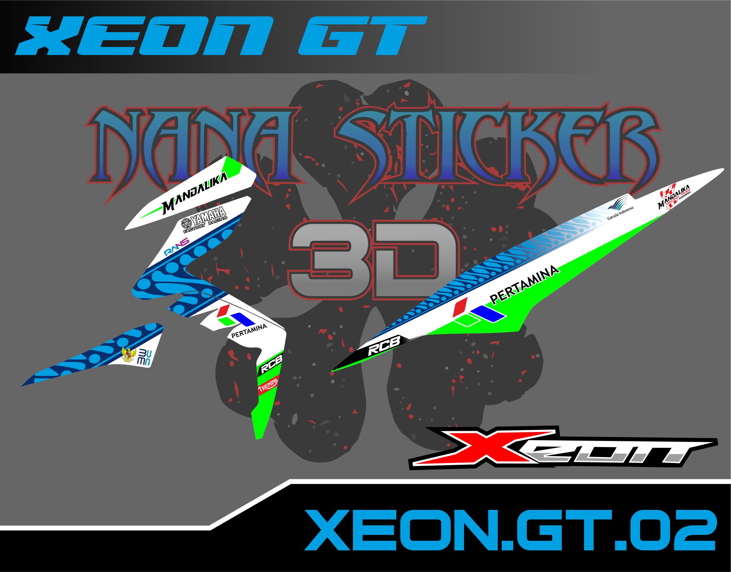 Striping XEON GT 125 PERTAMINA - Stiker XEON GT List Variasi Motor ...
