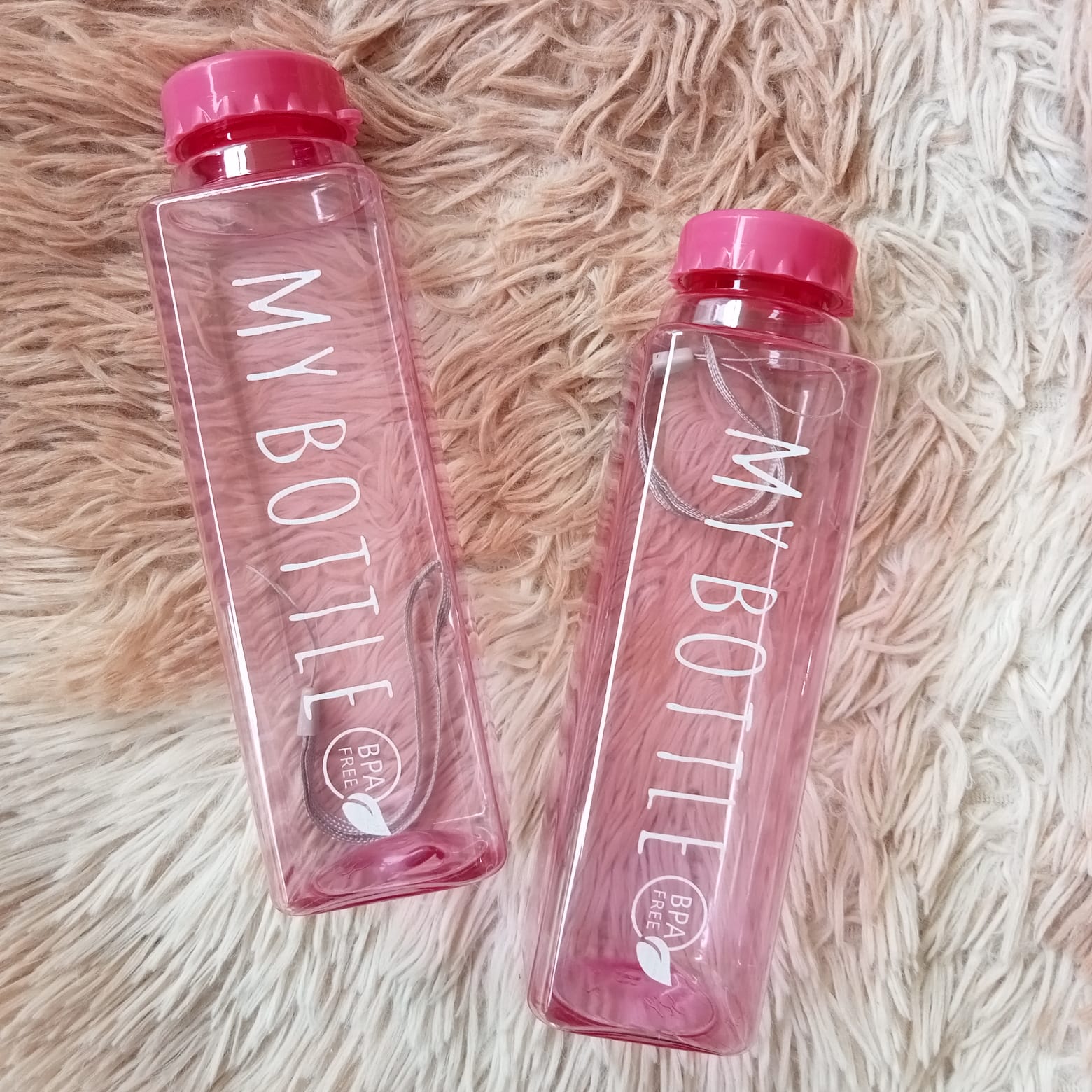 My Bottle Kotak Tutup Bulat Warna Bening Botol Minum 500ml | Lazada ...