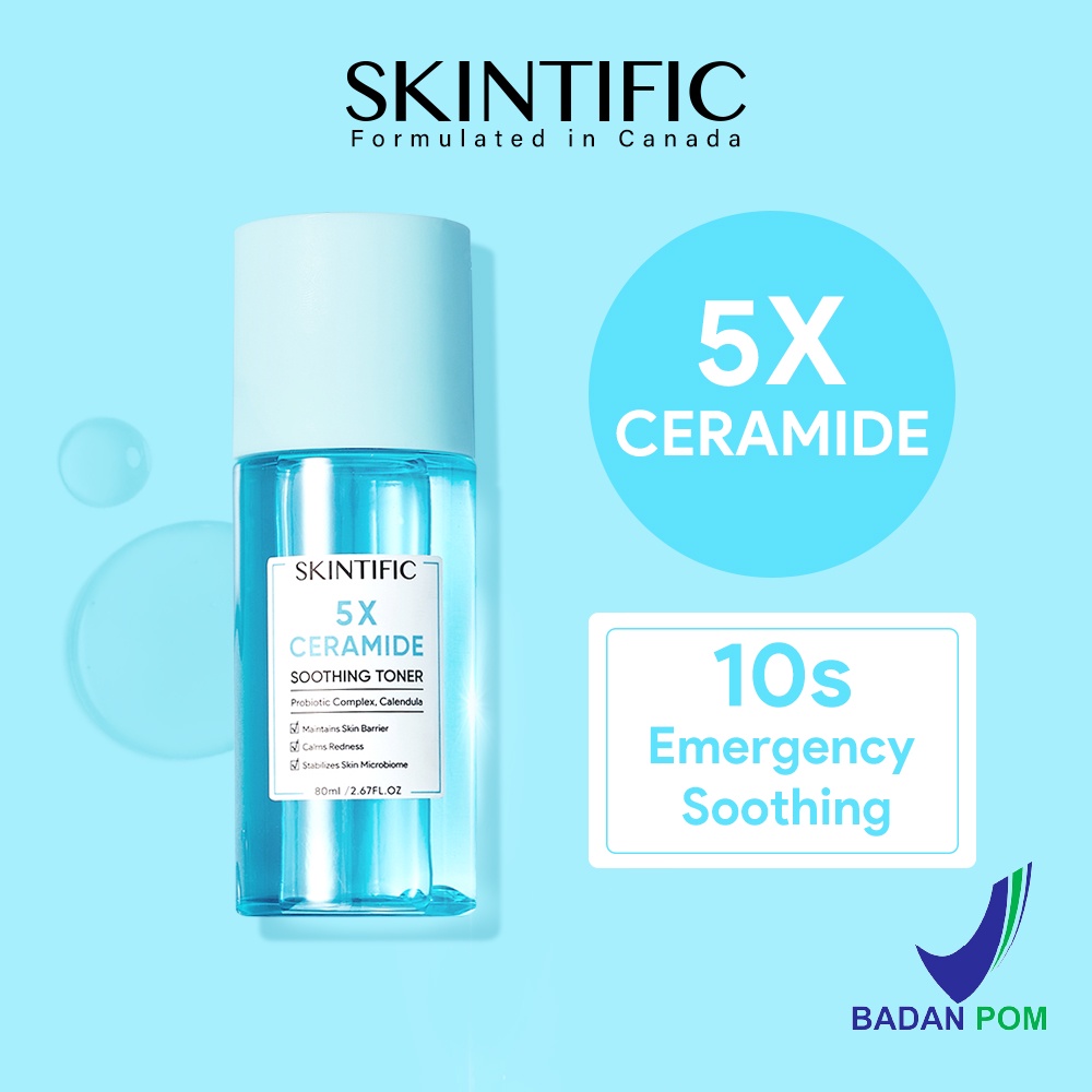 SKINTIFIC 5X Ceramide Soothing Toner Skin Barrier Repair Toner with Calendula for All Skin ...