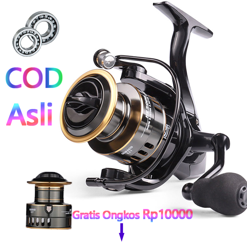 reel pancing besi 10kg Drag reel pancing HE seri CNC handle Gear ratio ...