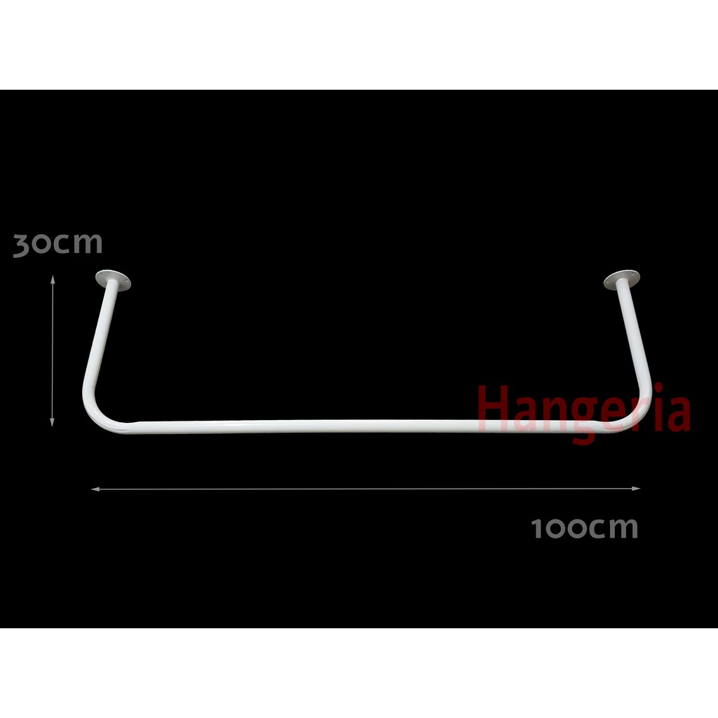 Gawang Baju Dinding Model U. Gantungan Baju Tembok Minimalis. Warna ...