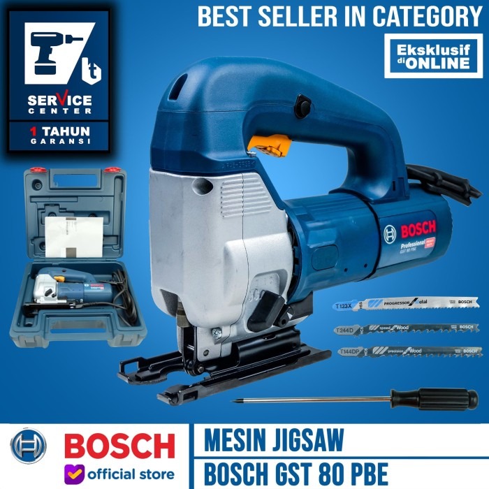 BOSCH Mesin Gergaji GST 80 PBE Jigsaw Listrik 580 Watt GST80PBE ...
