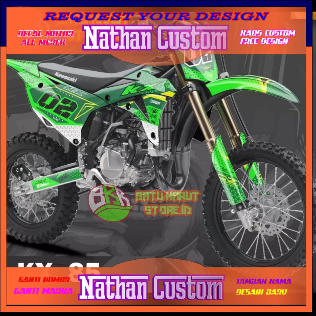 DECAL KX 250 TERBARU FULL BODY || DECAL KX 85,KX 250 ,KX 85 NEW GTX ...