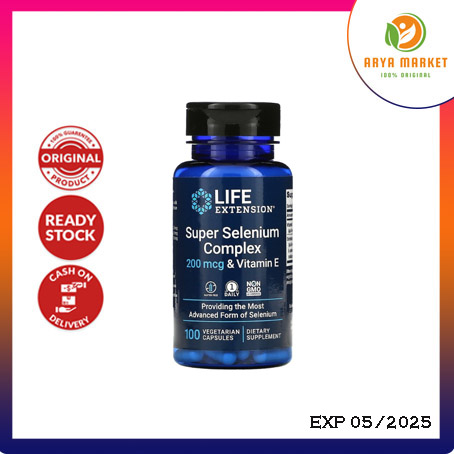 (ORIGINAL) Suplemen Vitamin Life Extension Super Selenium Complex ...