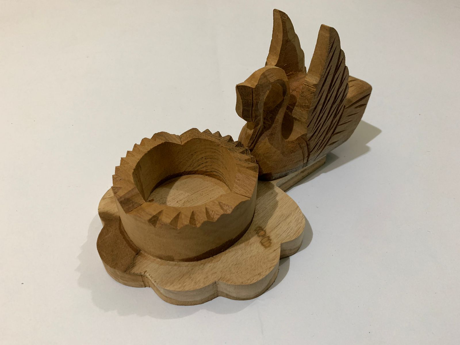 ASBAK KAYU JATI MOTIF ANGSA - ASBAK KAYU MURAH | Lazada Indonesia