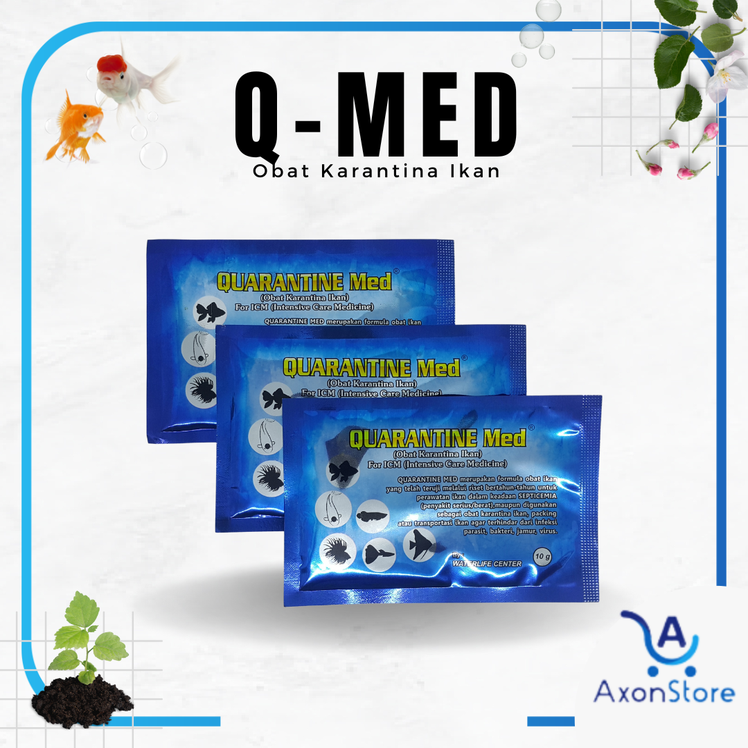 Quarantine Med 10g Obat Karatina Ikan Septicemia Transportasi Packing ...