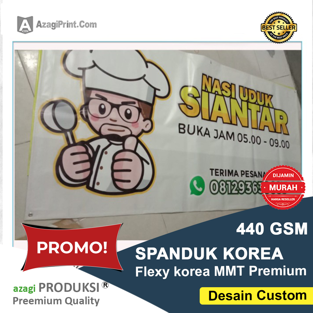 Spanduk Korea 440 gsm - Banner Flexy korea MMT Premium /Azagi Print ...