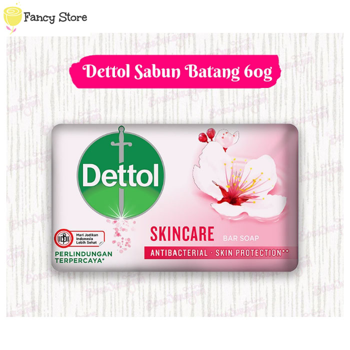 Dettol Sabun Batang 60gr SKINCARE Pink Anti Bakteri | Lazada Indonesia