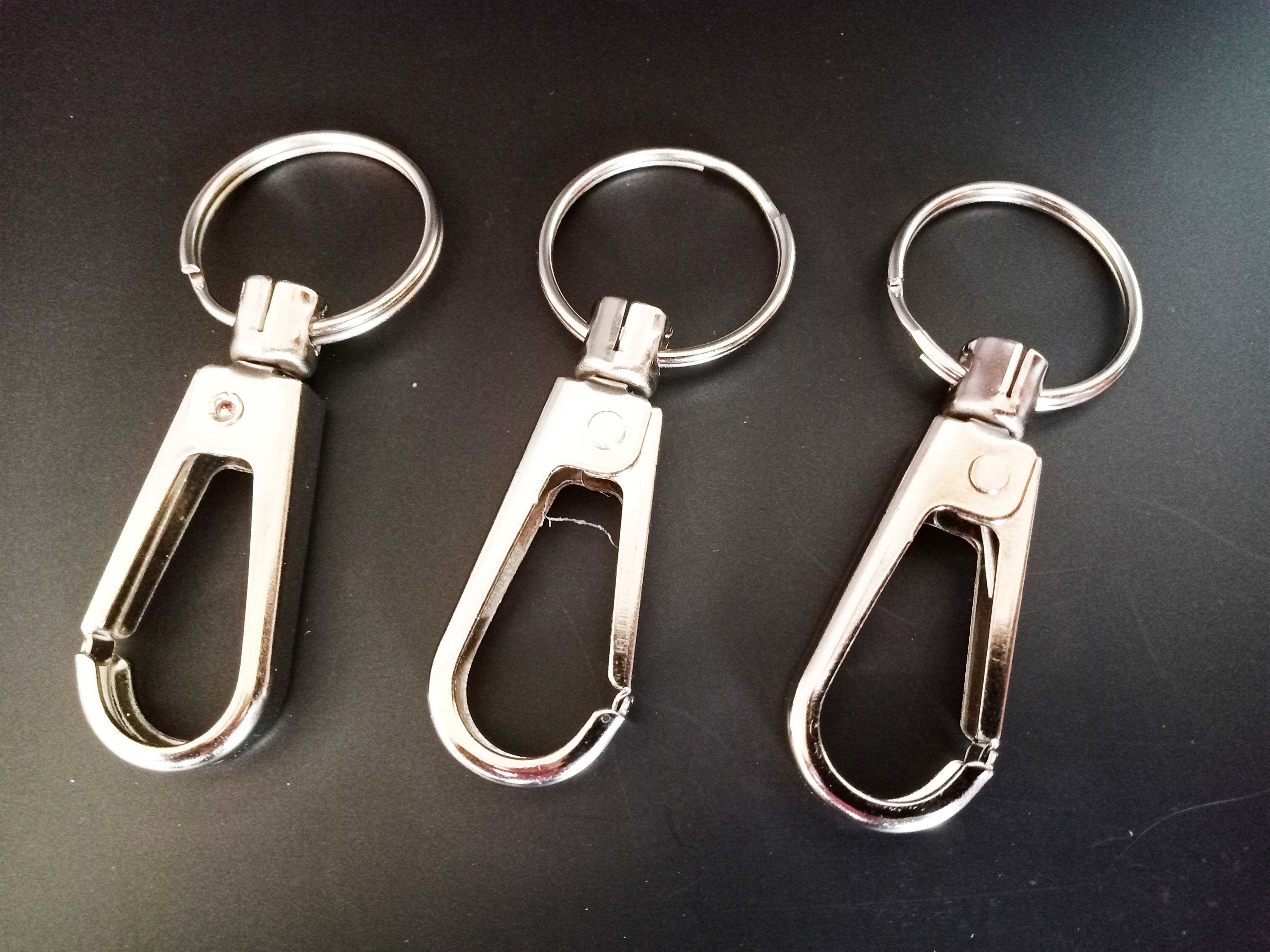 3 buah Gantungan Kunci Model Jepit Stainless Silver | Lazada Indonesia