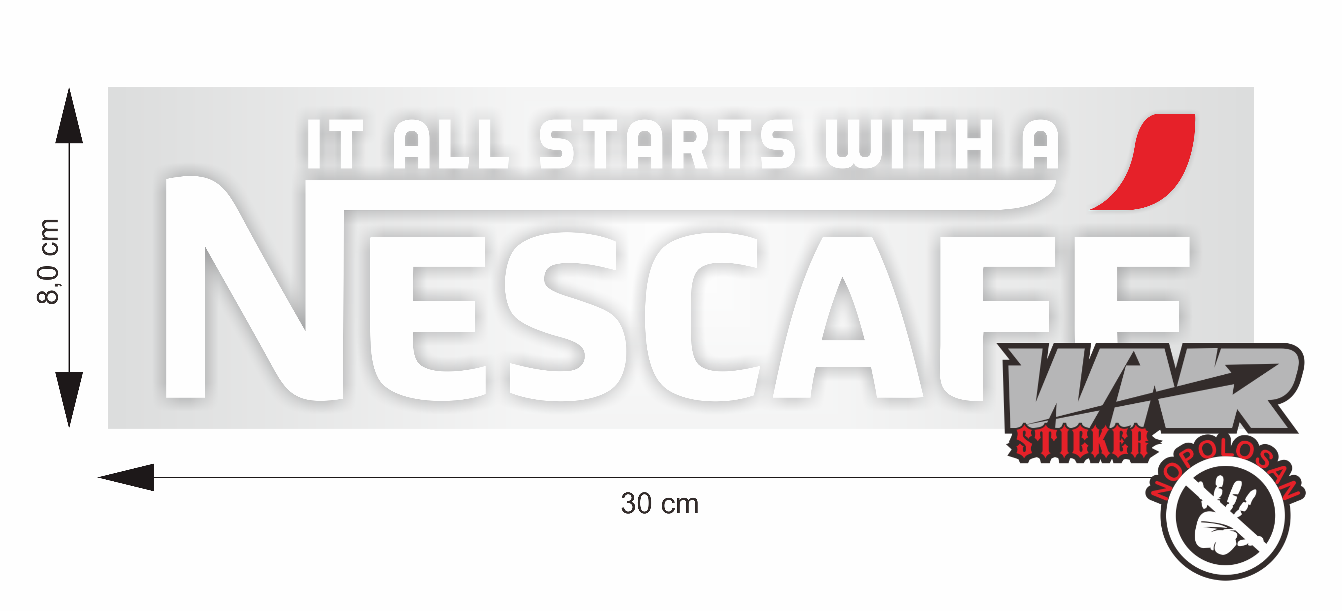 cutting sticker Nescafe universal | Lazada Indonesia