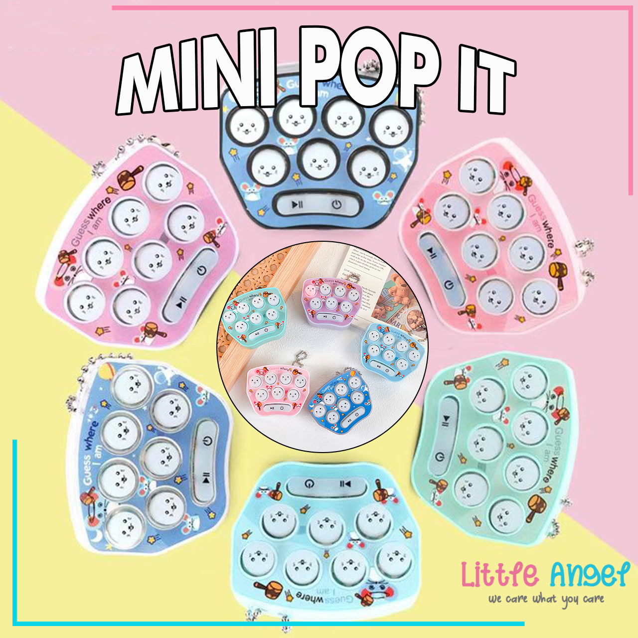 POP IT ELEKTRONIK Mainan Edukasi Anak Squishy Viral Push Bubble Game ...