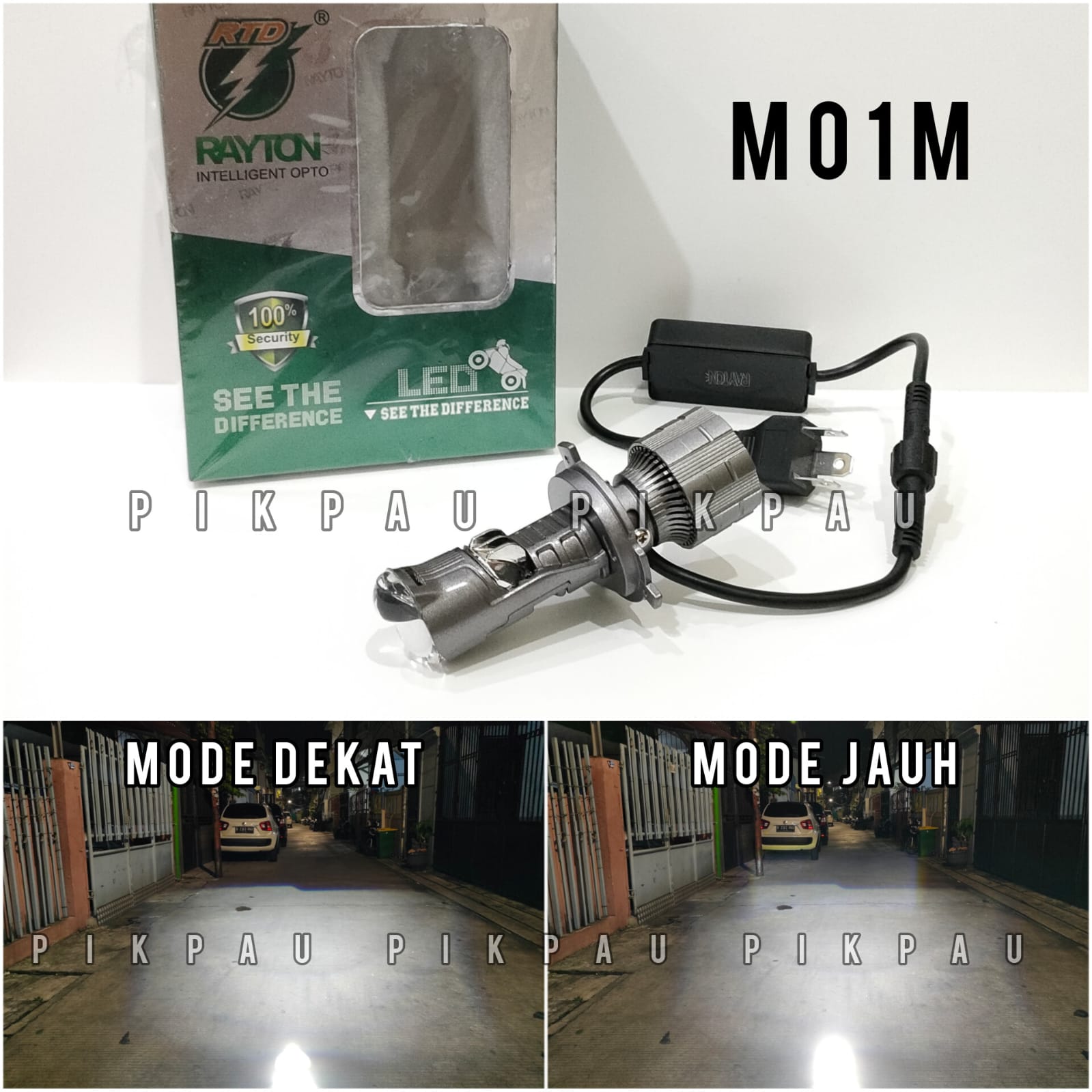 RTD RAYTON Lampu Utama LED H4 Mini Projector Tipe M01M High Low Cut OFF ...