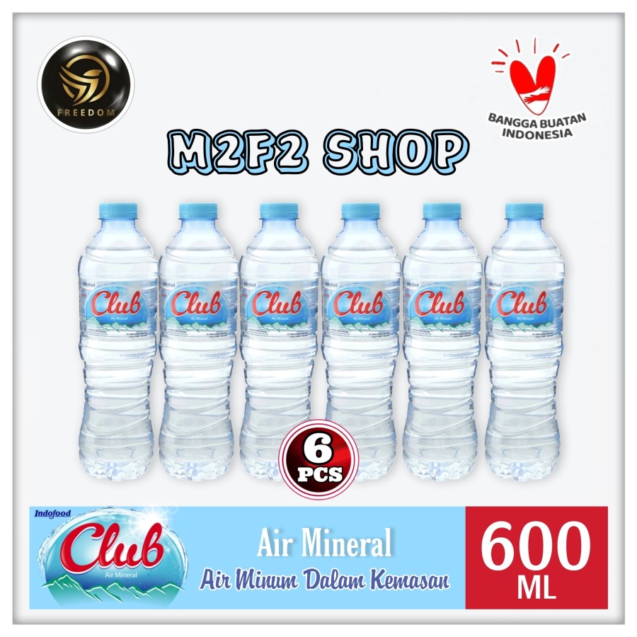 Air Mineral Club Tanggung Botol Plastik Pet - 600 ml (Kemasan 6 Pcs ...