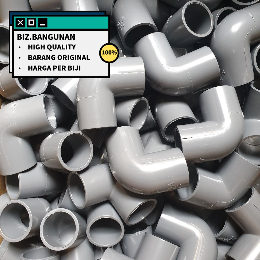 KNEE PVC JAYA TS 3/4 INCH - FITTING PIPA ELBOW L KNIE KENI | Lazada ...
